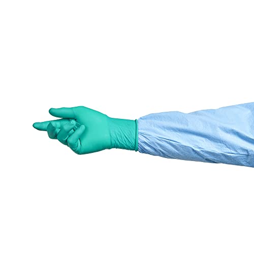 HALYARD Surgical Glove, Latex Micro, 7.5 mil Thick, Individually Wrapped Pairs, Powder Free, Sterile, 7.5 Medium, Teal, SGL60075 (Box of 50 Pairs - 100 Total)