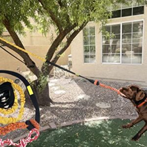 Dog Bungee Toy 20.35 ft Reinforced Interactive Toy with Two Replacement Rope Toys - Dog Rope Toys Interactive Toys