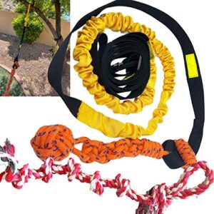 Dog Bungee Toy 20.35 ft Reinforced Interactive Toy with Two Replacement Rope Toys - Dog Rope Toys Interactive Toys