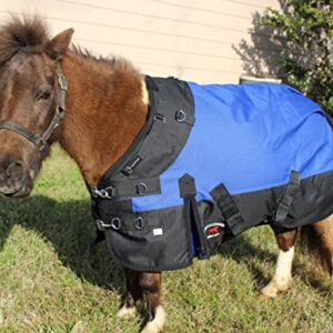 CHALLENGER 54" 1200D Foal Turnout Waterproof Fleece Lined Medium Winter Blanket 519LG07