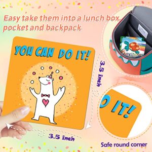 Lunch Box Note for Kids Kindergarten,School Lunch Accessories for Kids-100 Cute Encouragement,Positive Affirmation Cards for Boys & Girls(With DIY Blank Back),Inspirational and Motivational Lunch Note