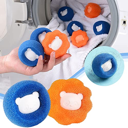 Pet Hair Remover for Laundry, Laundry Pet Hair Catcher, Washing Machine Hair Catcher, Washing Balls Dryer Balls for Clothing Dog Cat Pet Fur Remover 9 Pcs