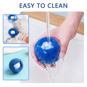 Pet Hair Remover for Laundry, Laundry Pet Hair Catcher, Washing Machine Hair Catcher, Washing Balls Dryer Balls for Clothing Dog Cat Pet Fur Remover 9 Pcs