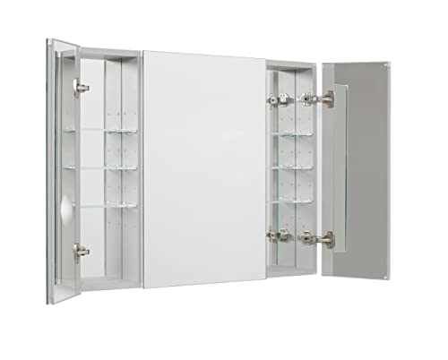 AQUADOM Royale 48in x 30in x 5in 3 Doors, Medicine Cabinet Integrated 3X Magnifying Mirror