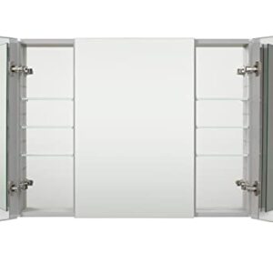 AQUADOM Royale 48in x 30in x 5in 3 Doors, Medicine Cabinet Integrated 3X Magnifying Mirror