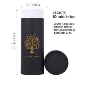 50 lbs Small Tree of Life Eco Scattering Urn – Biodegradable Scatter Tube for Ashes - Cremation Urn for Human Ashes - Urns for Ashes Male Female (Set of 1)