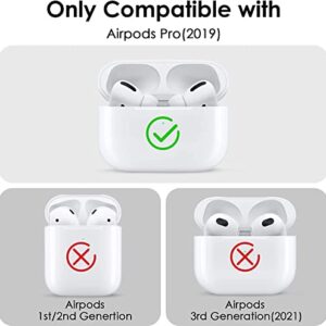 New AirPod/Pro Case ,with Keychain Soft Silicone Protective Cover Apply to AirPod/Pro (R-Zoro/Pro)