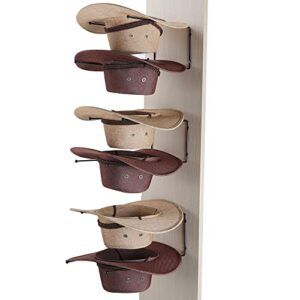 taozun cowboy hat rack organizer - 6 pieces diy hangers for wall display