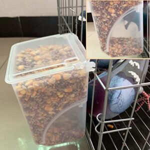 Automatic Pigeon Bird Feeder and Water -Parrot Feeder Water Cage Accessories Supplies for Parakeet Canary Cockatiel Finch