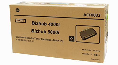 ZHANBO TNP75 TNP76 Remanufactured Black Toner Cartridge ACF0032 AFC0033 Compatible with Konica Minolta Bizhub 4000i 5000I Printers