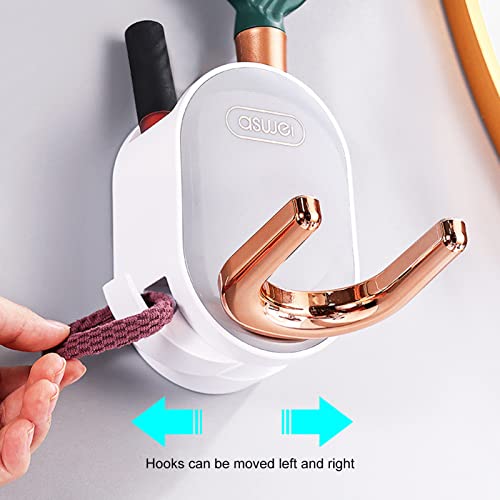 Grey990 Waterproof Air Blower Holder Punch-free Plastic Powerful Load-bearing Foldable Hair Dryer Rack for Bathroom