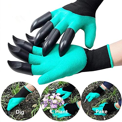 JUSHUMAOYI Slug Cage for Garden,Snail Cage Garden Tools,5pcs+1gardening Gloves with Claws