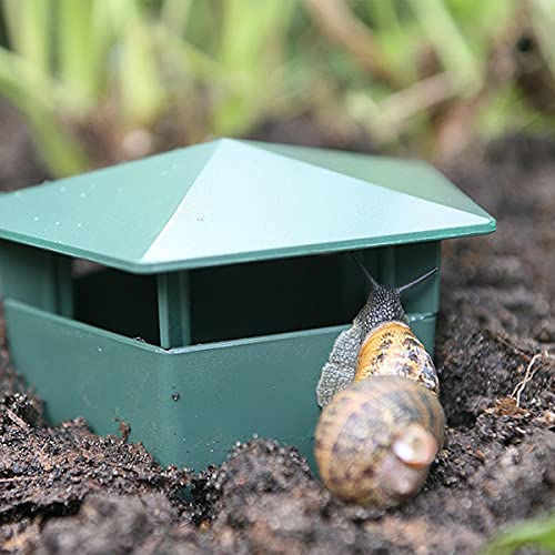 JUSHUMAOYI Slug Cage for Garden,Snail Cage Garden Tools,5pcs+1gardening Gloves with Claws