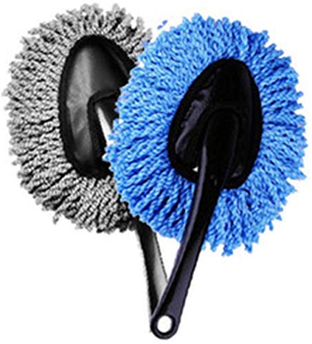 Super Soft Microfiber Car Dash Duster Brush for Car Cleaning Home Kitchen Computer Cleaning Brush Dusting Tool | Blue and Grey | Pack of 2