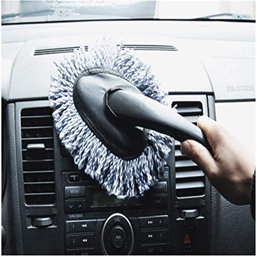 Super Soft Microfiber Car Dash Duster Brush for Car Cleaning Home Kitchen Computer Cleaning Brush Dusting Tool | Blue and Grey | Pack of 2