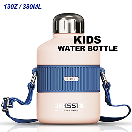 JEKSSTB Stainless Steel Insulated Water Bottle - 13 oz Sports Water Bottle for Kids and Adults - Double Walled Vacuum Sealed Thermal Bottle for Hot and Cold Drinks - Perfect for Outdoor Activities