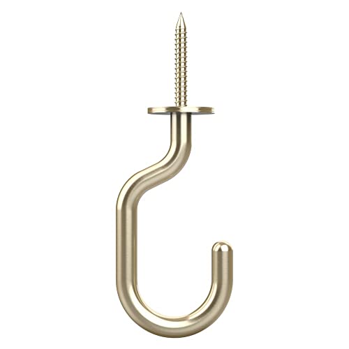 National Hardware N275-524 Modern Ceiling Hook, 3-11/32", Brushed Gold