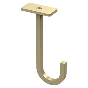 national hardware n275-533 extended ceiling hook, 5", brushed gold