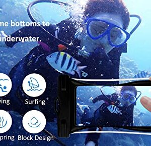 NIUTRIP Universal Waterproof Phone Case, Cellphone Pouch, IPX8 Floatble Dry Bag Compatible for iPhone 13 12 11 Pro Max XS Max XR X 8 7 6 SE S, Galaxy S22 Ultra S21 S20 S10, Up to 7.0", 2Pack