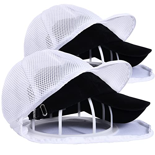 Baseball Cap Hat Washer for Washing Machine, 2 Pack ULG Hat Cleaner for Baseball Caps, Hat Organizer/Cap Washer for Dishwasher, Washing Hat Rack Hat Holder