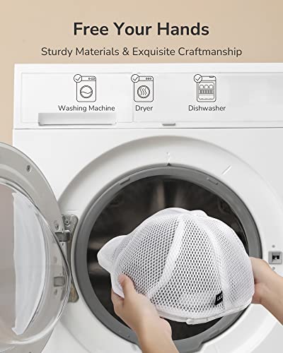 Baseball Cap Hat Washer for Washing Machine, 2 Pack ULG Hat Cleaner for Baseball Caps, Hat Organizer/Cap Washer for Dishwasher, Washing Hat Rack Hat Holder