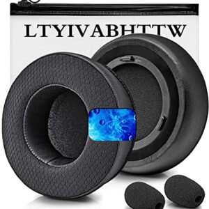 Virtuoso XT Cooling Gel Earpads - Compatible with Virtuoso RGB Wireless SE Headset, Hybrid Fabric Thicker Cooling Gel Replacement Earpads (Cooling Gel Black Fabric)