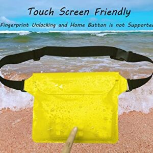 NIUTRIP Waterproof Phone Bags, Universal Cellphone Case, Waterproof Pouch with Waist Strap, Dry Bag with Adjustable Belt and Senstive Screen Touch for Swimming, Kayaking, Boating, Beach, 4 Pack