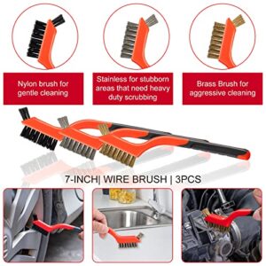 Vanmirr 26PCS Car Detailing Brush Set, Car Detailing Kit,Car Cleaning Kit, Auto Detailing Brushes,Car Cleaning Tools for Interior Exterior,Wheels, Dashboard, Leather, Air Vents