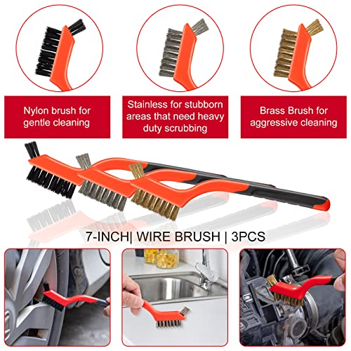 Vanmirr 26PCS Car Detailing Brush Set, Car Detailing Kit,Car Cleaning Kit, Auto Detailing Brushes,Car Cleaning Tools for Interior Exterior,Wheels, Dashboard, Leather, Air Vents