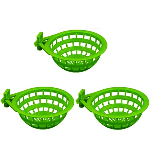 FKUMLUN 3PCS Bird Nest Canary Finch Parrot Nest Plastic Hollow Hanging Cage Eggs Hatching Tool Bird Breeding Hut Nest Small Birds Pet Cage Accessory （5.9inches）