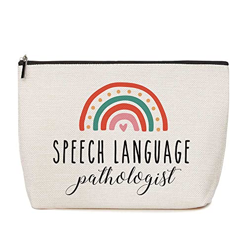 Lovdazzles Speech Language Psychology Speech Therapist Gifts Speech Therapy Gifts for Women Therapist Counselors Friends Coworker Fun Birthday Christmas Gift Ideas SLP Travel Makeup Bag