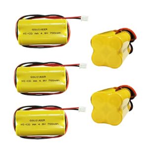 GSUIVEER BL93NC487 BL93NC484 BAA48R Ni-Cd 4.8V 700mAh Exit Sign Emergency Light Battery Replacement (5 Pack)