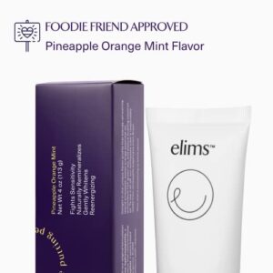 ELIMS Nano Hydroxyapatite Fluoride Free Toothpaste - Natural Xylitol Remineralizing Toothpaste for Whitening Sensitive Teeth - SLS Free Orange Pineapple Mint Flavored Toothpaste for Adults & Kids - 2 Pack