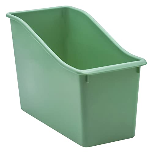 Teacher Created Resources Eucalyptus Green Plastic Book Bin, 1 Count (Pack of 1)