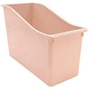 teacher created resources blush plastic book bin