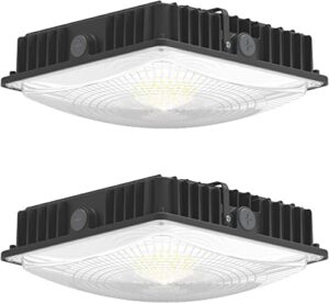 fuhai led canopy light fixture,70w,300w hid/hps replacement, 9.5 x 9.5 , led shop light, 5700k, ac100-277v, ip65 waterproof yzd-2022 led canopy light 2022