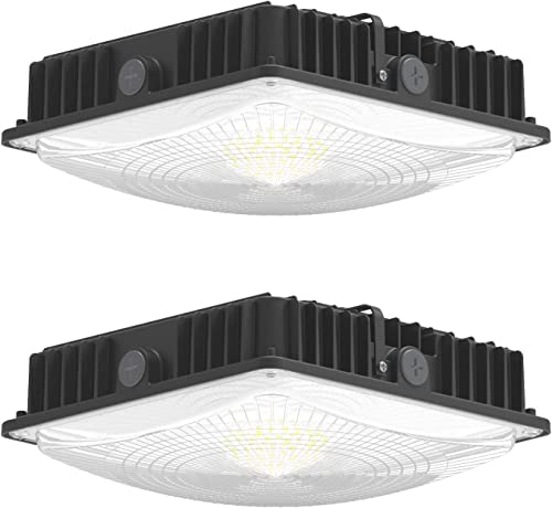 FUHAI LED Canopy Light Fixture,70W,300W HID/HPS Replacement, 9.5 x 9.5 , LED Shop Light, 5700K, AC100-277V, IP65 Waterproof YZD-2022 LED canopy light 2022