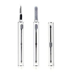 airpod 1 2 3 cleaner kit, cleaning pen with soft brush,3 in 1 multifunction earbud cleaning kit for bluetooth earphones case headphones cleaning tools for watch, laptop, camera gift…