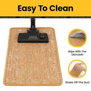 Conlun Cat Scratcher Mat,Natural Sisal Cat Scratch Pad,Horizontal Floor Cat Scratching Pads Rug for Indoor Cats Grinding Claws Nails,Cat Furniture Protector for Couch & Carpets & Sofas