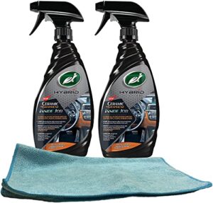 turtle wax hybrid solutions inside job (16 oz) bundled with microfiber cloth