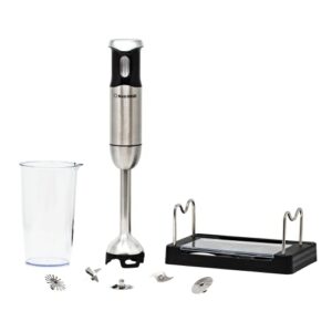 nutrimill immersion stick hand blender with 5 multifunctional nutriblend blades