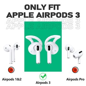 Ear Hooks for AirPod 3, Ear Grip Covers Silicone Accessories for Apple AirPods 3rd Generation Anti-Slip Ear Hook Holders Earbud Tips Earhooks (5 Pack)