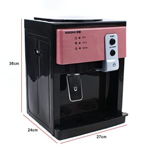 Electric Water Dispenser Countertop Hot and Cold Water Dispenser Desktop Mini Small Water Cooler Dispenser Automatic Drinking Water Bottle Dispenser for Home Office Coffee Tea Bar Dorm Room