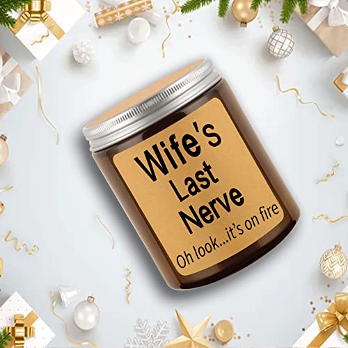 Gifts for Wife from Husband - Wife Gifts - Mothers Day Gifts for Wife - Funny Anniversary Romantic I Love You Gifts for Thanksgiving Christmas- LUOYUO Lavender Scented Candles