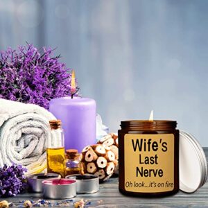 Gifts for Wife from Husband - Wife Gifts - Mothers Day Gifts for Wife - Funny Anniversary Romantic I Love You Gifts for Thanksgiving Christmas- LUOYUO Lavender Scented Candles