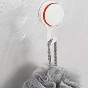 Housoutil Wall Mounted Hooks Suction Hooks Vacuum Suction Cup Hooks Heavy Duty Shower Hooks Suction Hanger Removable Wall Hook for Bathroom Kitchen Towel Robe Loofah White Heavy Duty Hooks