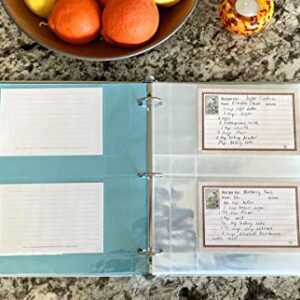 Modern Cuisine Recipe Organizer Binder Bundle with Recipe Cards and Recipe Card Protectors