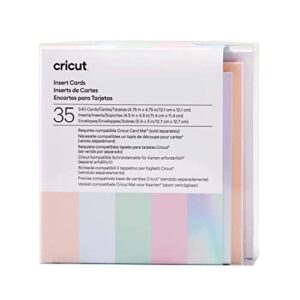 Cricut Insert Cards S40, Create Depth-Filled Birthday Cards, Thank You Cards, Custom Greeting Cards at Home, Compatible with Cricut Joy/Maker/Explore Machines, Princess Sampler (35 ct)