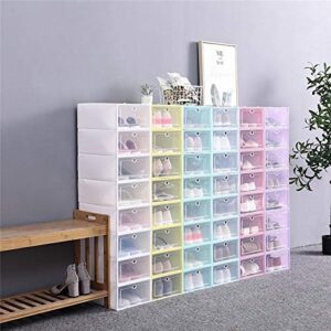 TAZSJG Foldable Clear Shoes Box Storage Shoe Box Drawer Organizer Household DIY Shoe Box Drawer Divider Home Storage Stacking (Color : F)