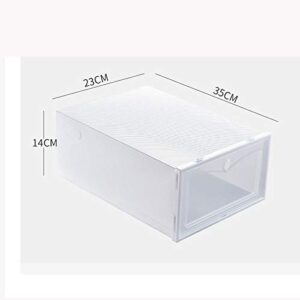 TAZSJG Foldable Clear Shoes Box Storage Shoe Box Drawer Organizer Household DIY Shoe Box Drawer Divider Home Storage Stacking (Color : F)